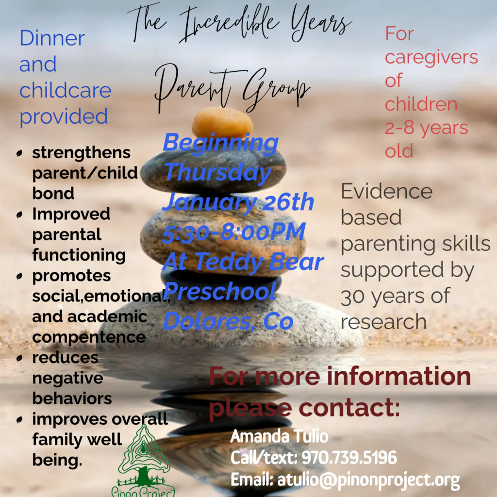 “The Incredible Years” parent group – Dolores School District