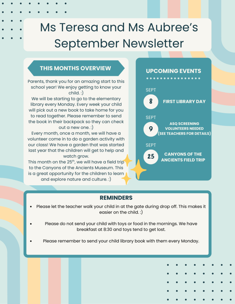 Teddy Bear Preschool Classrooms – Dolores School District