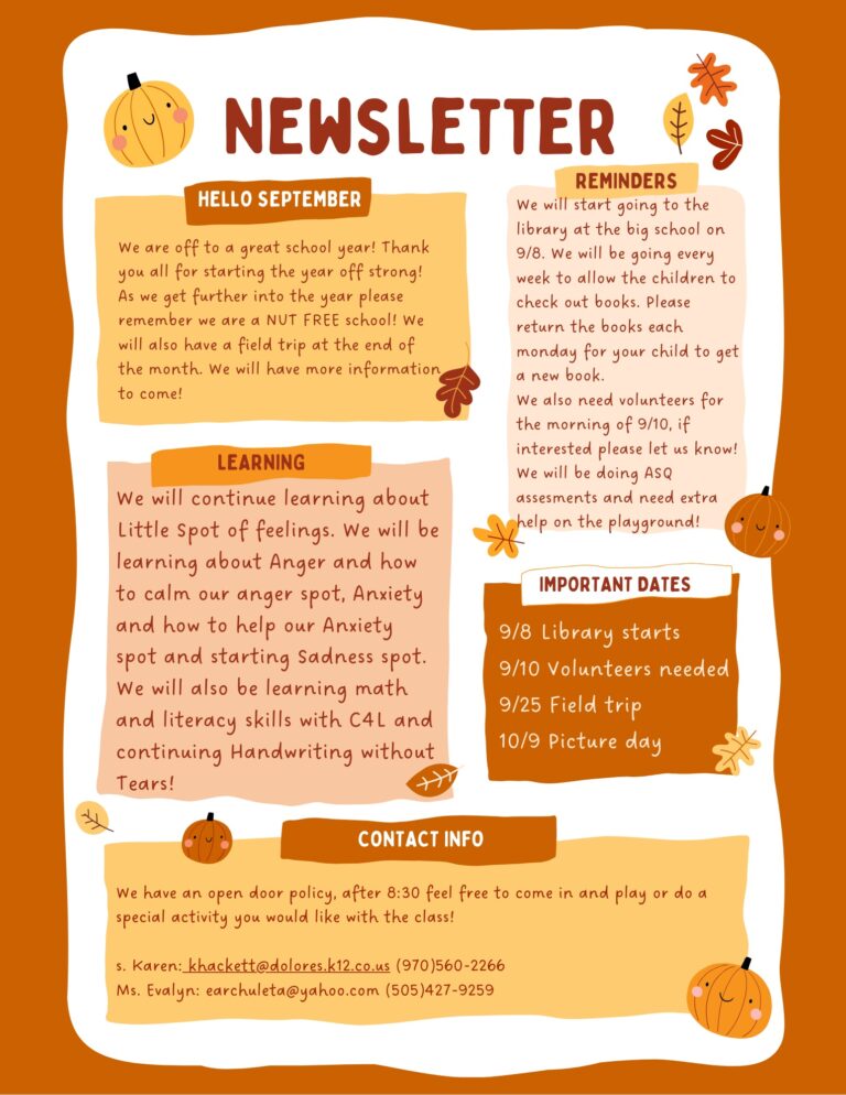 Teddy Bear Preschool Classrooms – Dolores School District